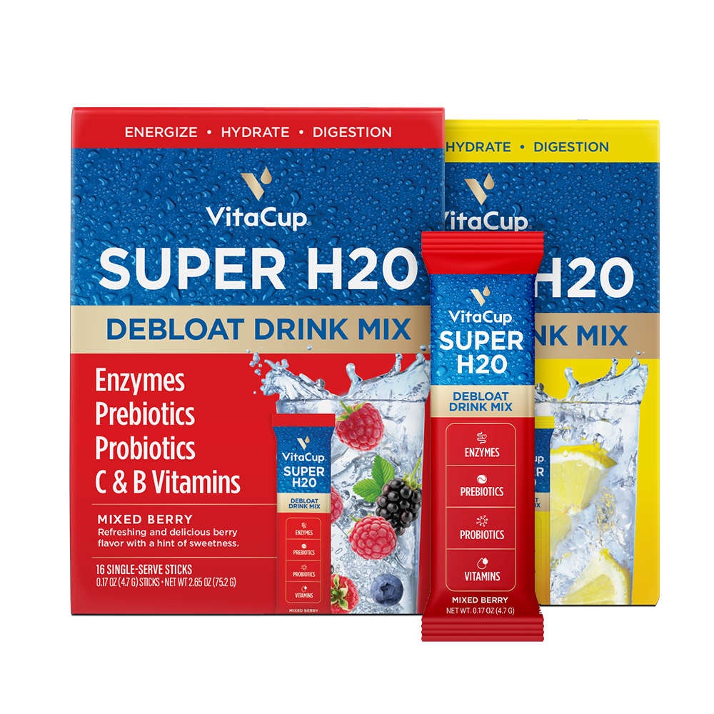 Super H2O Debloat Drink Mix | Flavor Bundle – VitaCup