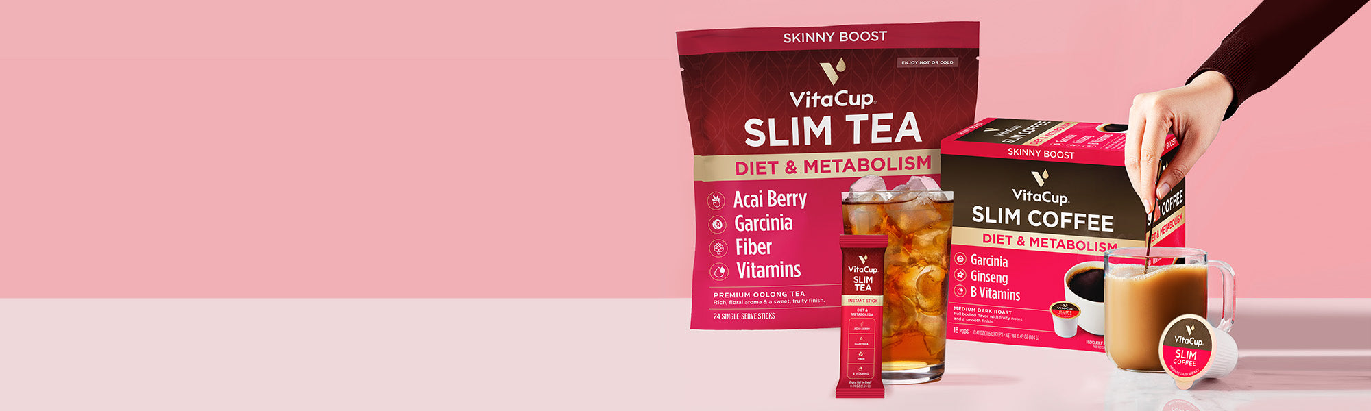 Metabolism Boosting Slim Coffee & Tea | VitaCup