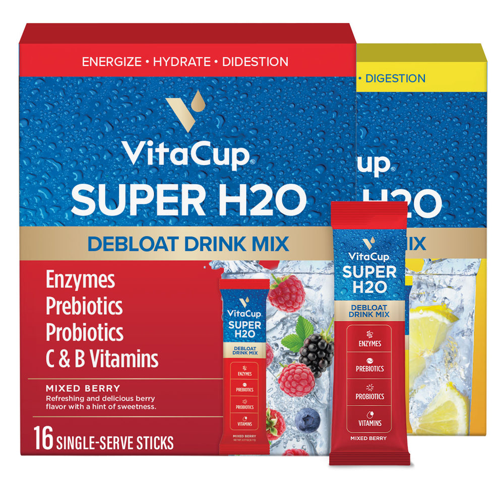 Super H2O Debloat Drink Mix Bundle – VitaCup