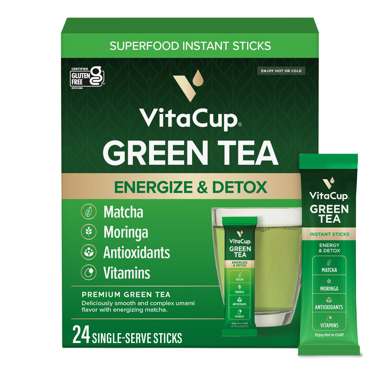 Green Tea Instant Sticks – VitaCup