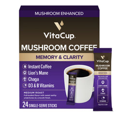 Focus Instant Coffee Packets - Mushroom Infused for Improved Focus ...