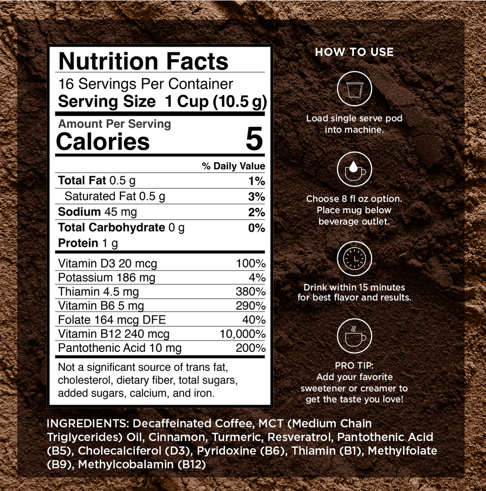 Buy Keto Friendly Genius Blend Infused Decaf Coffee Online at ...