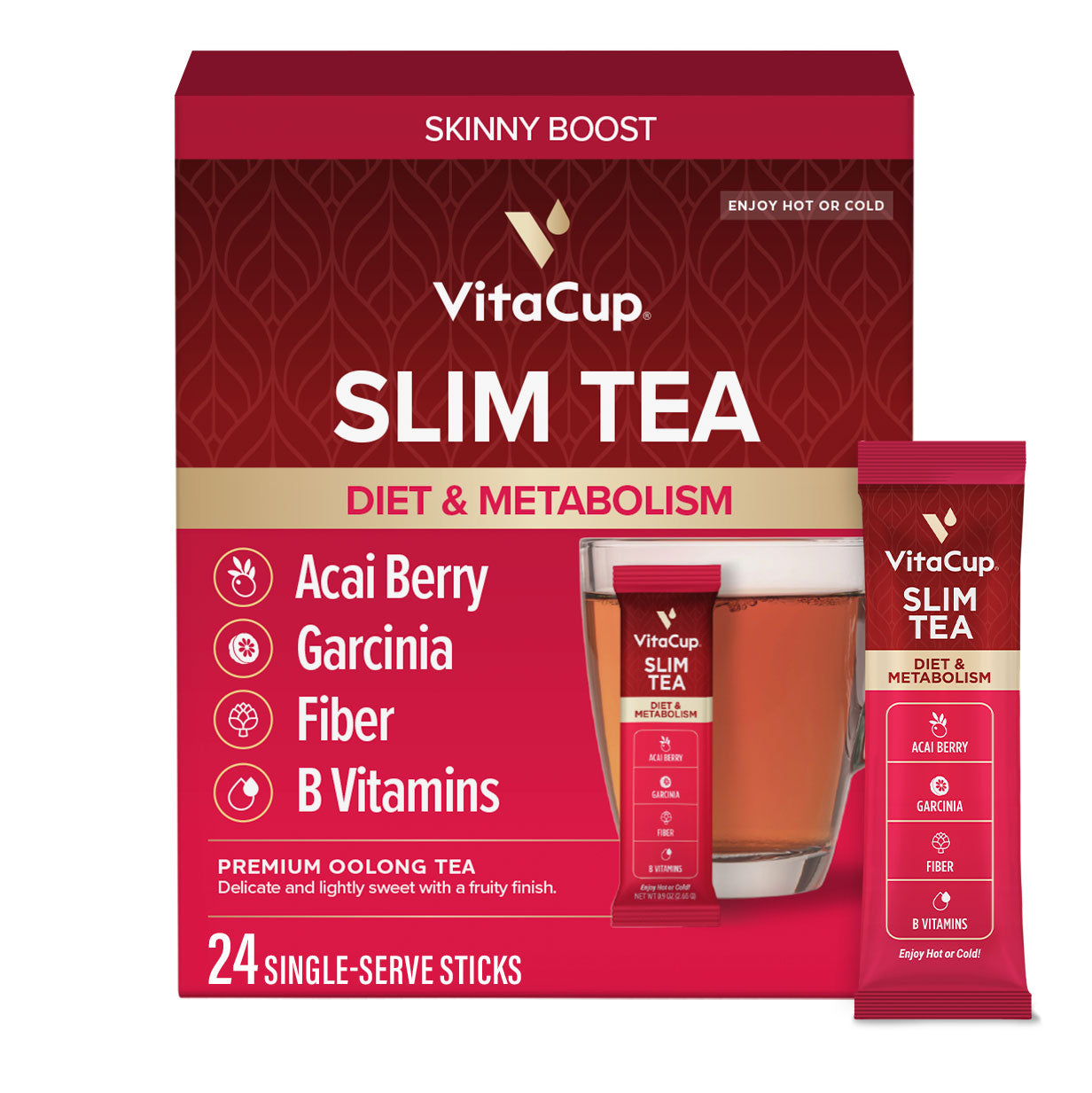 Slim Tea Instant Sticks: For Diet & Metabolism – VitaCup