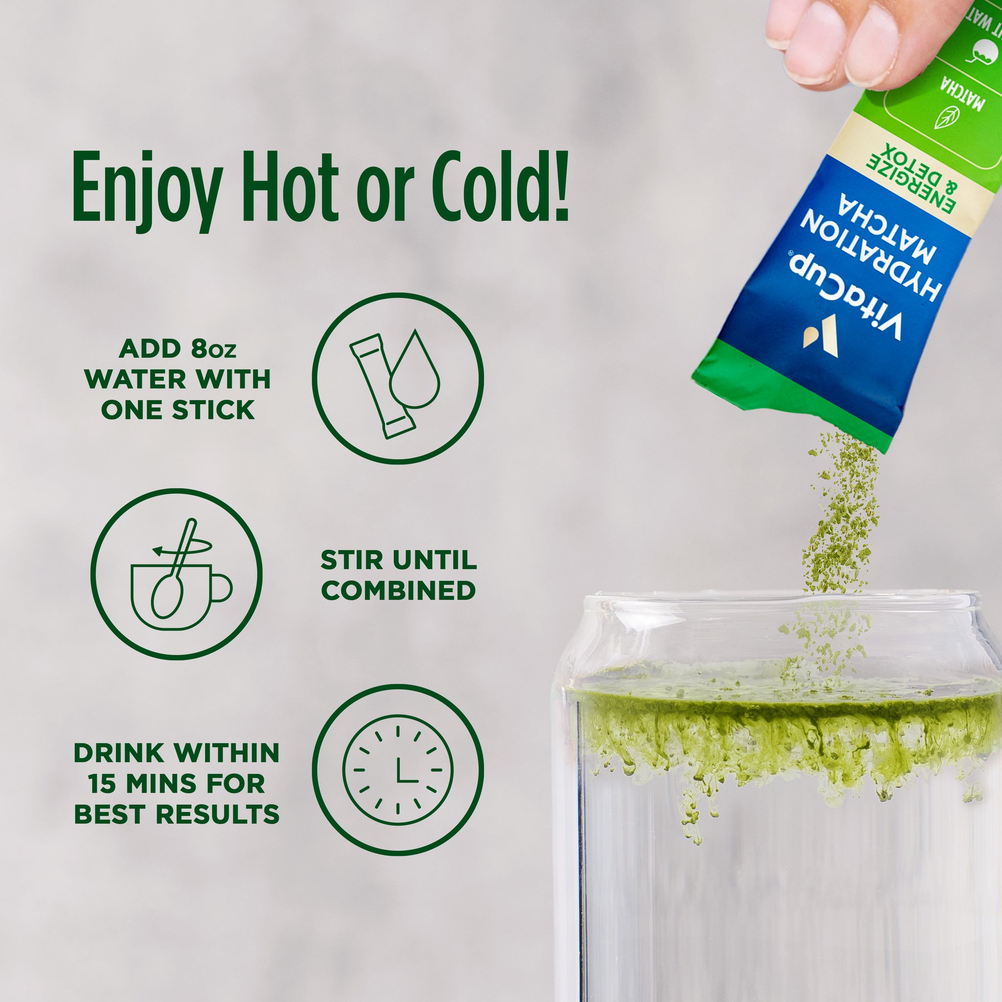Hydration Matcha Instant Sticks – VitaCup